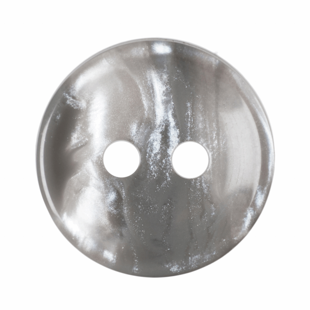 Light Grey Marble Button - 12mm