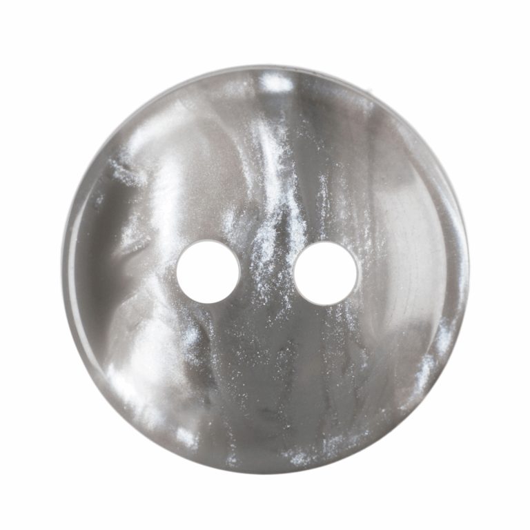 Light Grey Marble Button - 12mm