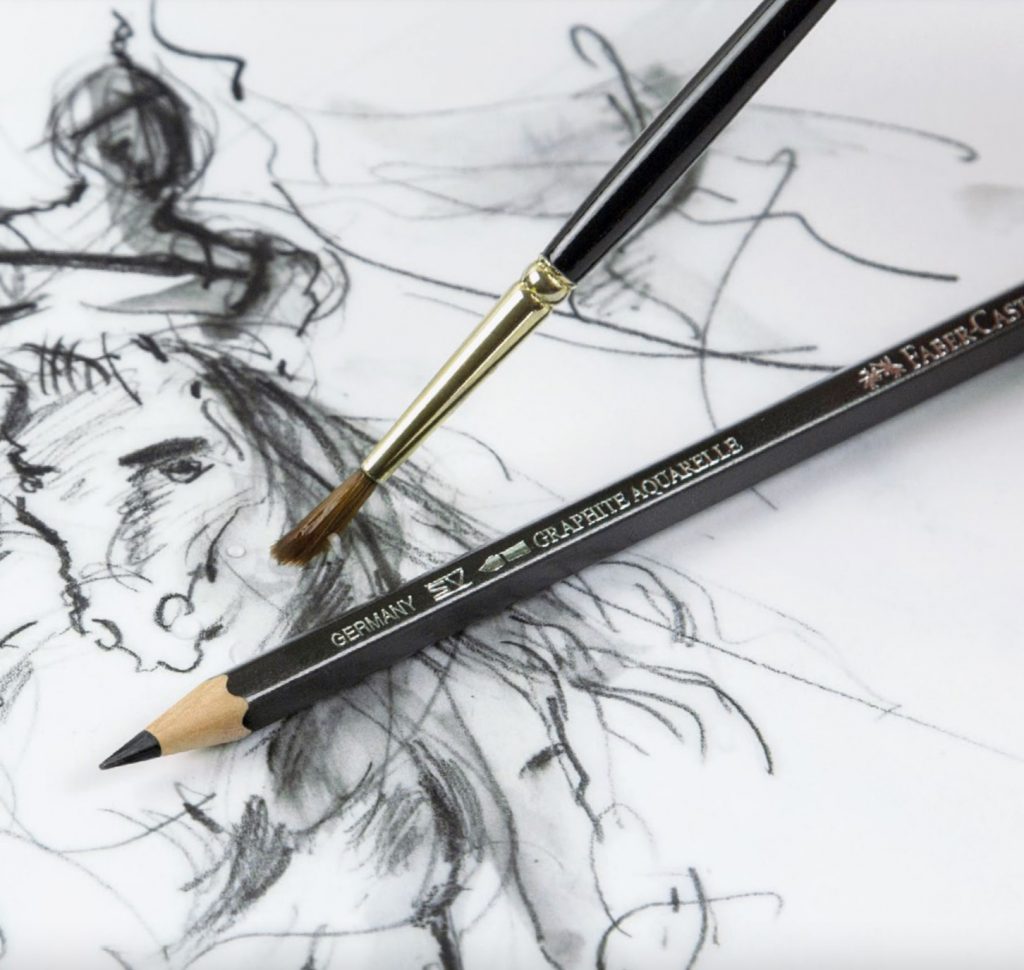 Graphite Aquarelle pencil