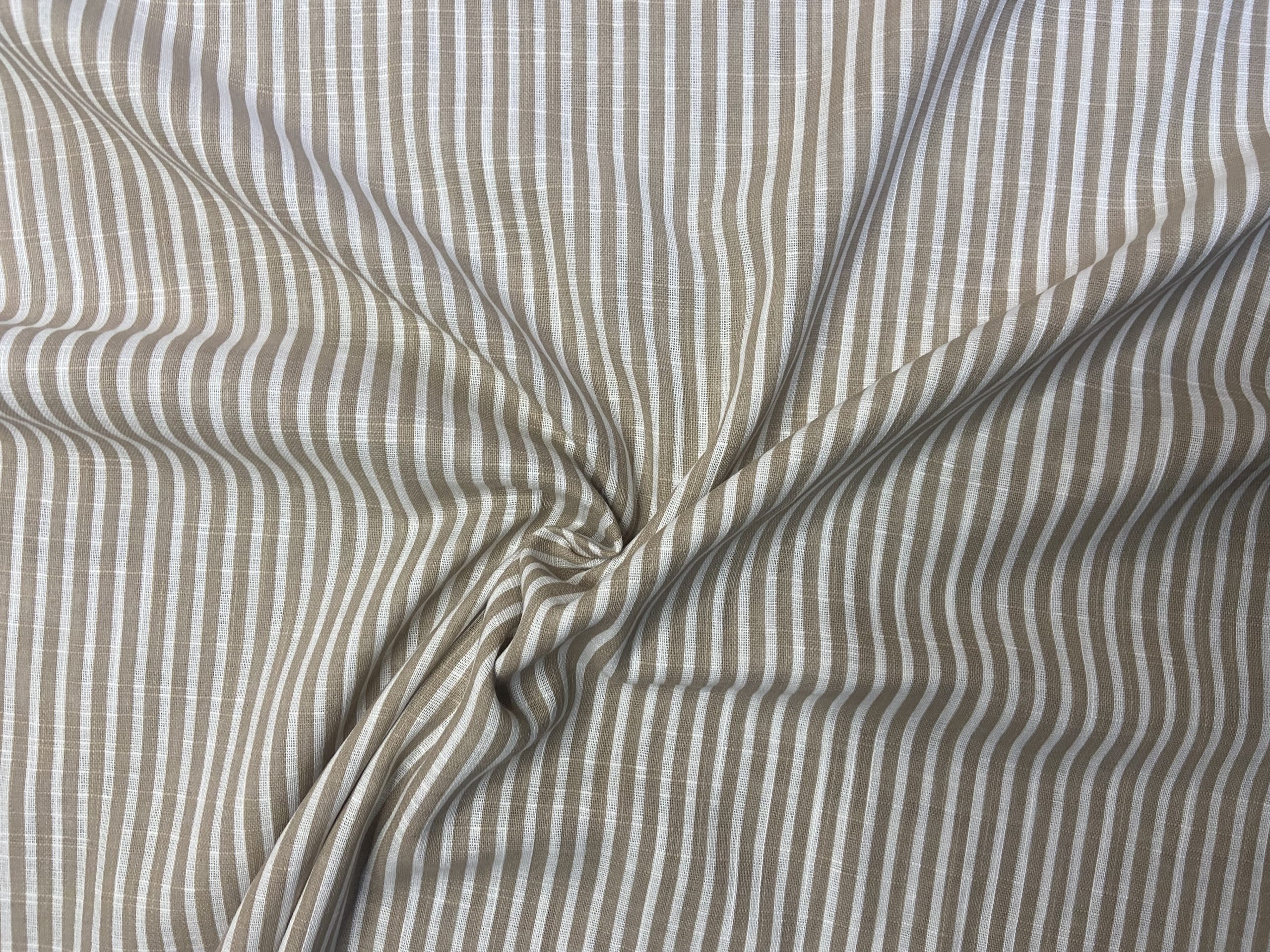 Cotton Gauze – beige stripe